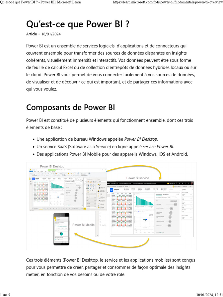 Introduction à Power BI et ses outils | PDF | Génie logiciel | Informatique
