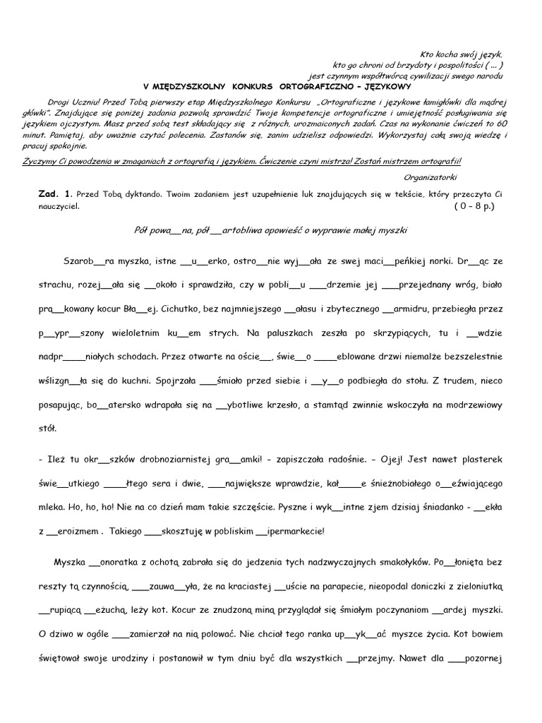 V Edycja I Etap | PDF