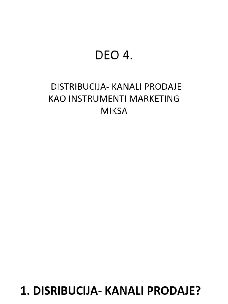Marketing Deo 4. | PDF