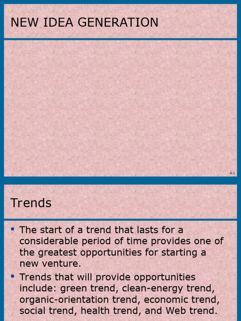 Idea Generation in Entrepreneurship | PDF | E Commerce | Innovation