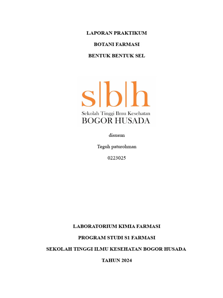 Laprak Botani Percobaan 2 Teguh | PDF | Sains & Matematika