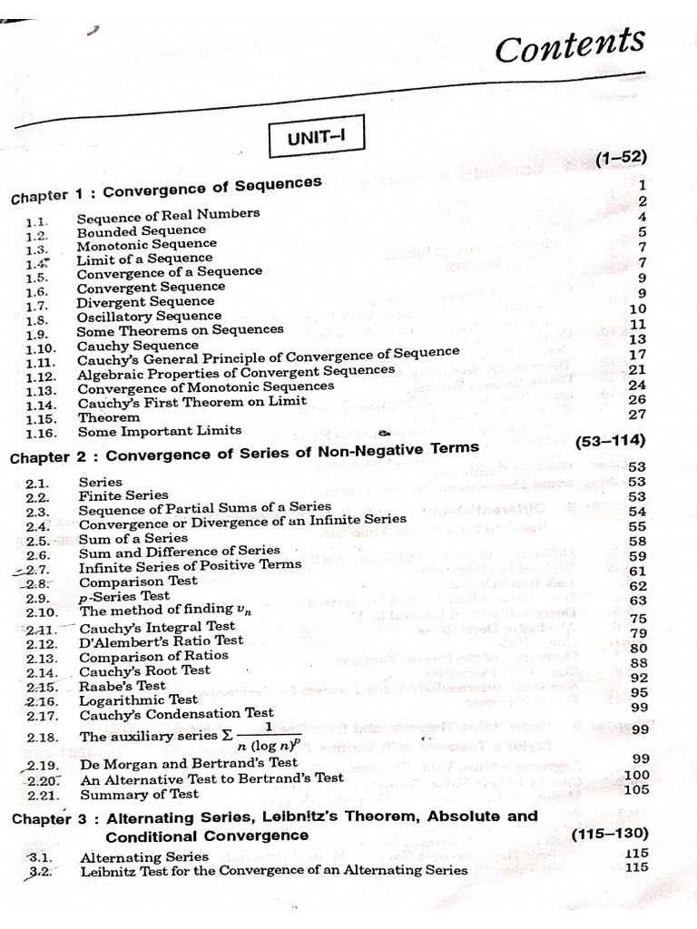 Advance Calculus Paper 1 Unit 1 Maths | PDF