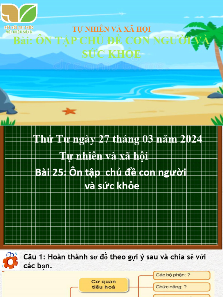 Bai 25 On Tap Chu de Con Nguoi Va Suc Khoe | PDF