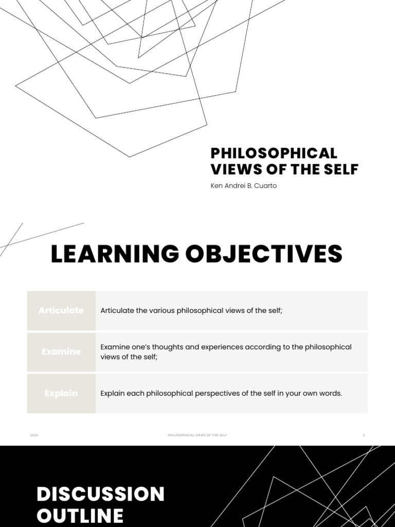 Ge 01 - Lesson 1 - Philosophical Views of The Self | PDF | Philosophy Of Self | Experience