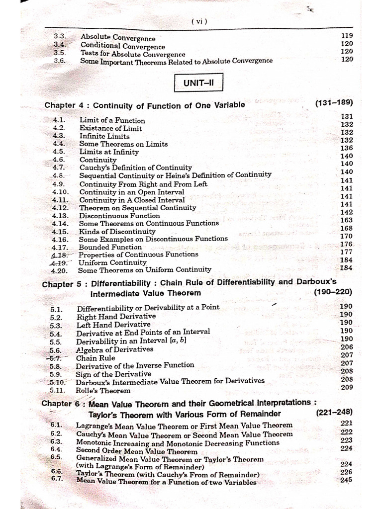 Advance Calculus Paper 1 Unit 2 Maths | PDF