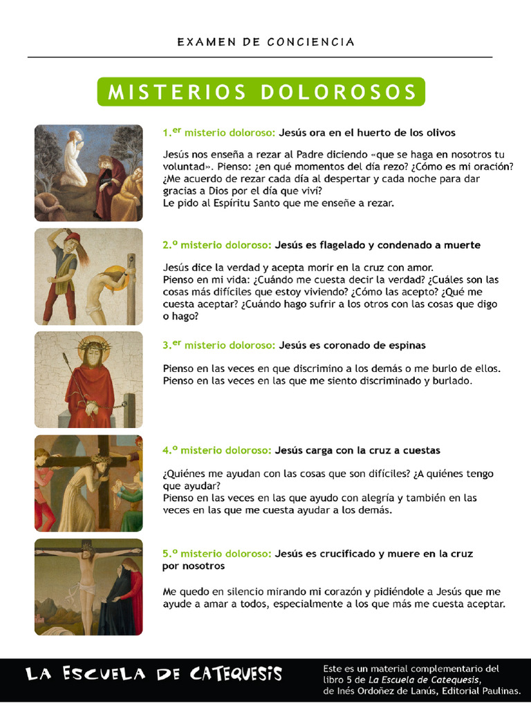 Misterios Dolorosos | PDF