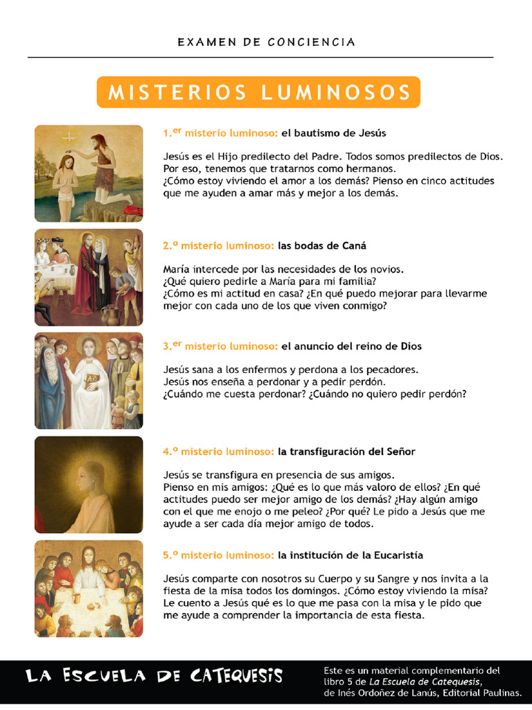 Misterios Luminosos | PDF