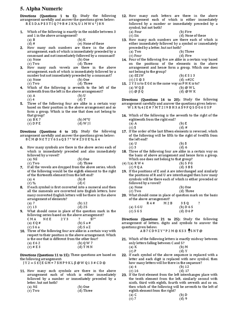 05.alpha Numeric Sequence | PDF | Sequence | Phonetics