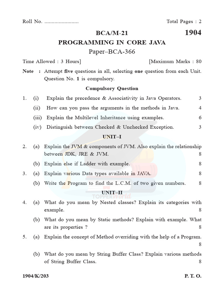 Java 2021 3 Pdf Class Computer Programming Java Programming