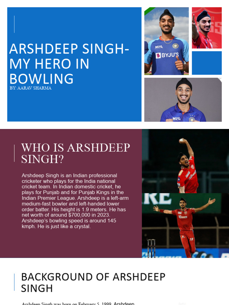 Arshdeep Singh- My Hero in Bowling | PDF | Cricket | Forms Of Cricket