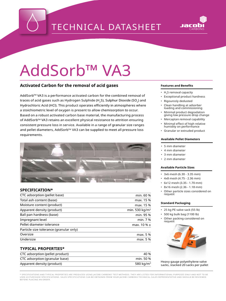 Jacobi Tds Addsorb Va3 A4 Eng E0120.semnat | Download Free PDF | Materials | Chemistry
