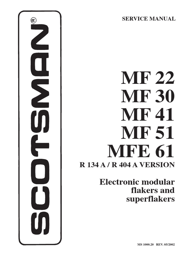 MF 22 MF 30 MF 41 MF 51 MFE 61: Electronic Modular Flakers and ...