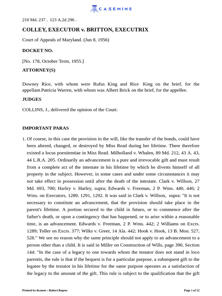 Wills: Ademption and Codicil Effects | PDF | Will And Testament | Testimony