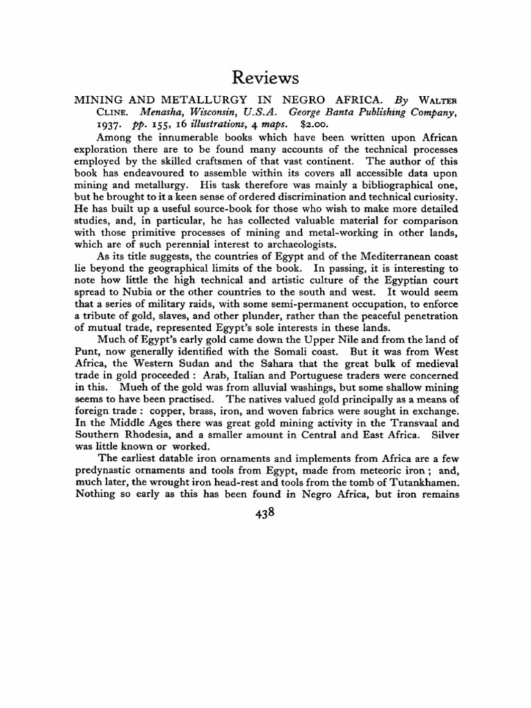 W Cline Reseña | PDF | Brass | Iron