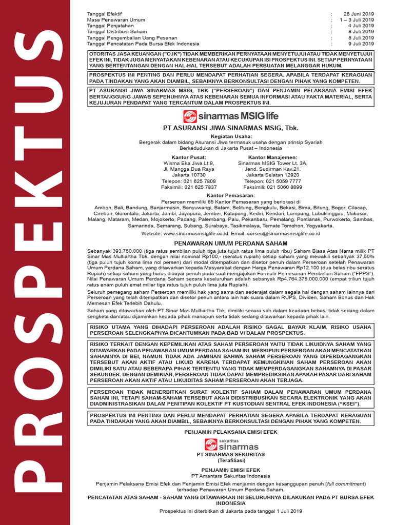 Buku Prospektus | PDF