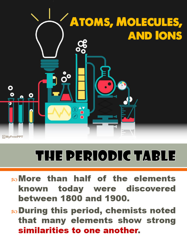 GC1 Lesson 3 Atoms Molecules and Ions 3 The Periodic Table | PDF | Ion ...