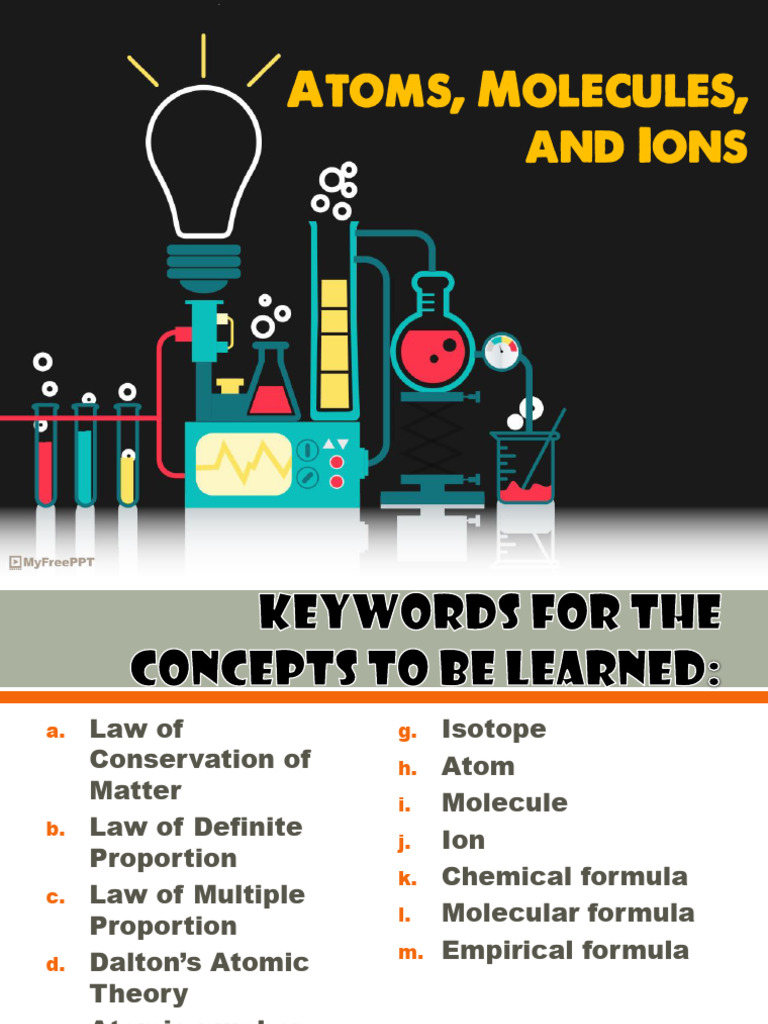 GC1-Lesson-3-Atoms-Molecules-and-Ions | PDF | Mole (Unit) | Chemistry