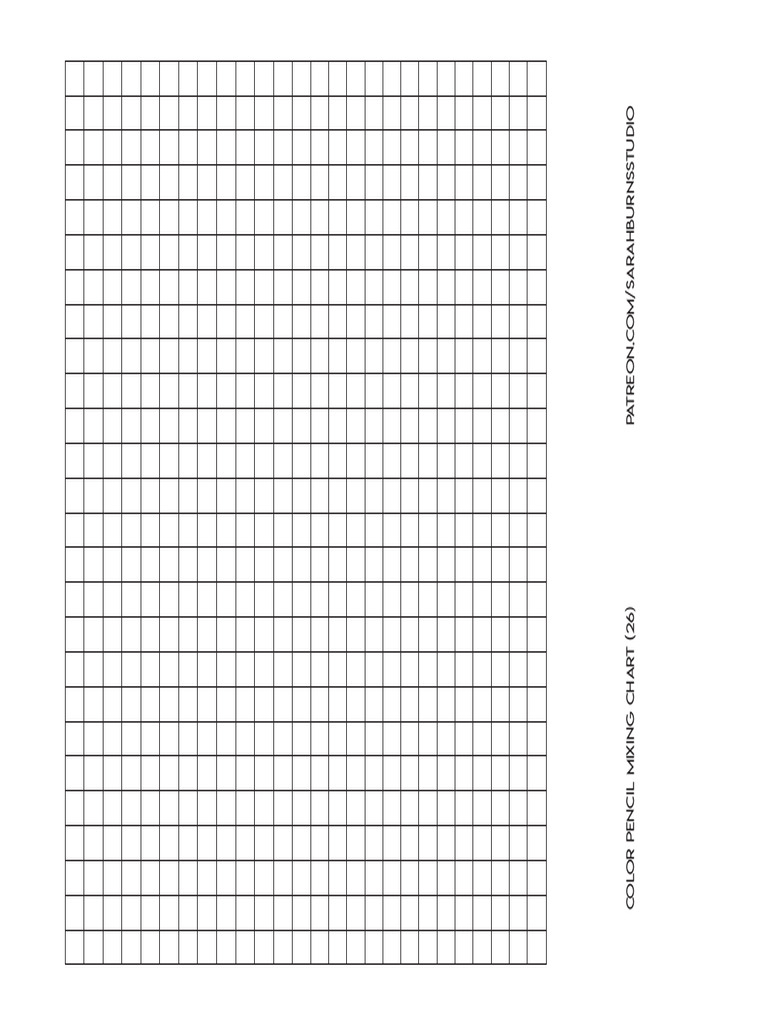 Color Pencil Mixing Chart 26 | PDF
