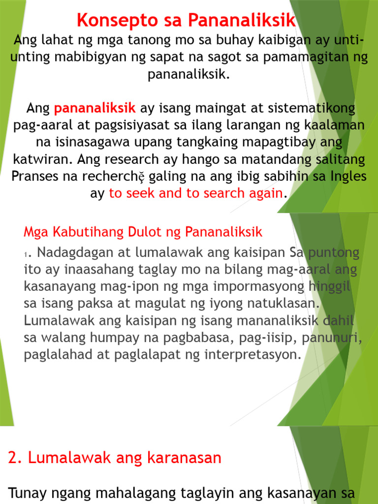 MODULE 7 Konsepto Sa Pananaliksik | PDF