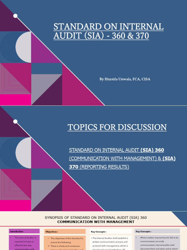 Audit - Communications - 11th - May - 2023 - CA. - Huzeifa - Unwala Internal Audit | PDF ...