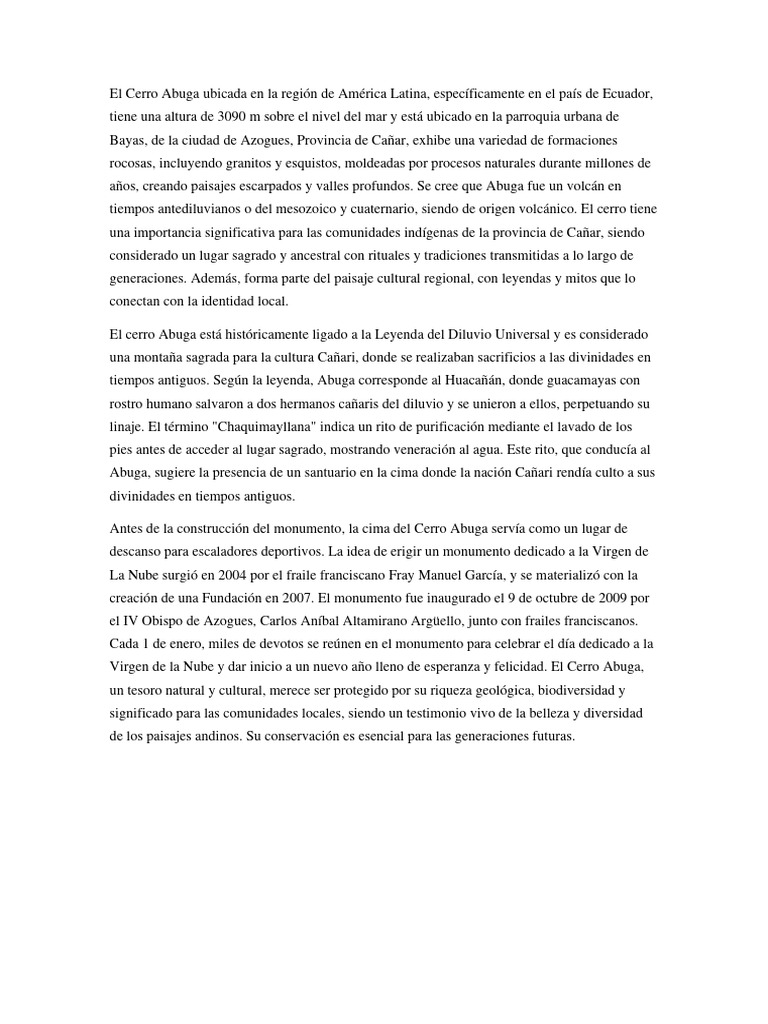 Abuga Resumen | PDF