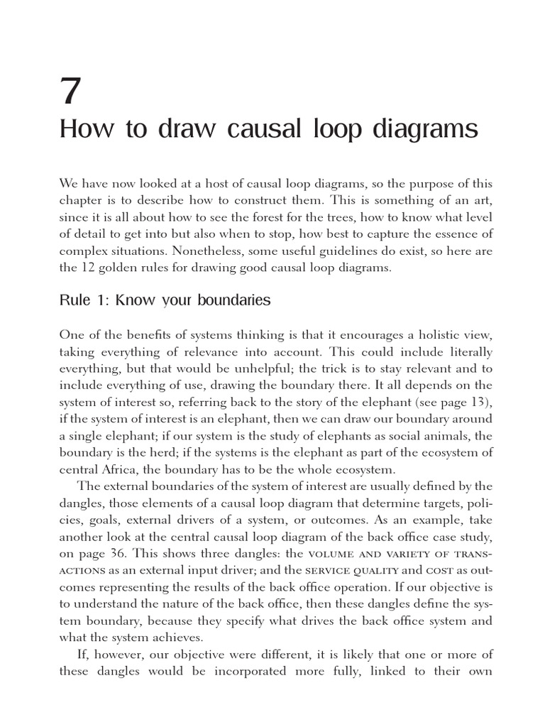 Sherwood How To Draw Casual Loop Diagrams | PDF | Causality | System