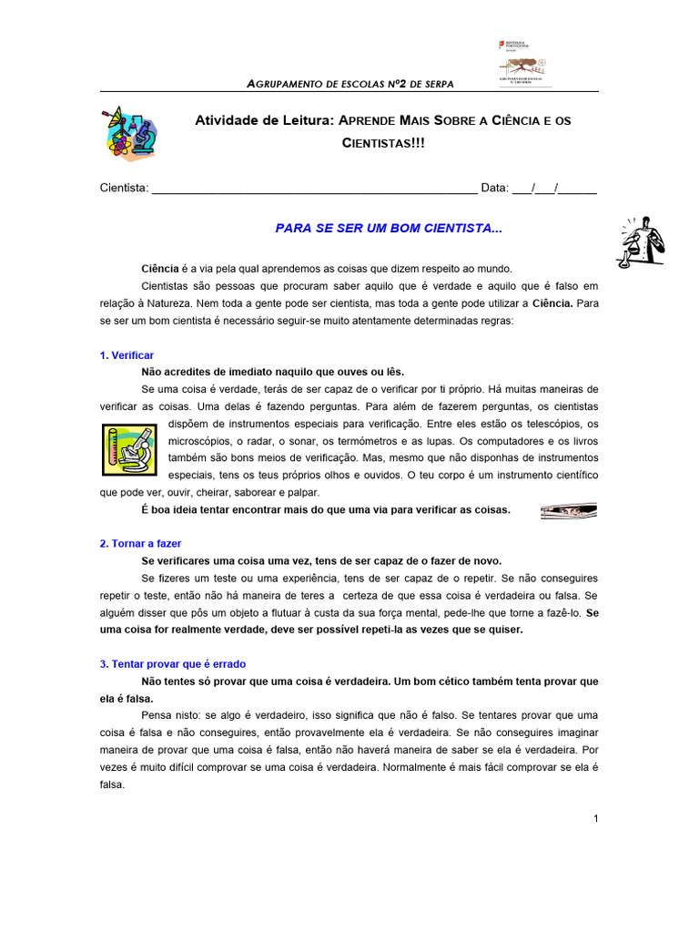 Regras para Ser um Bom Cientista | PDF | Science | Conhecimento
