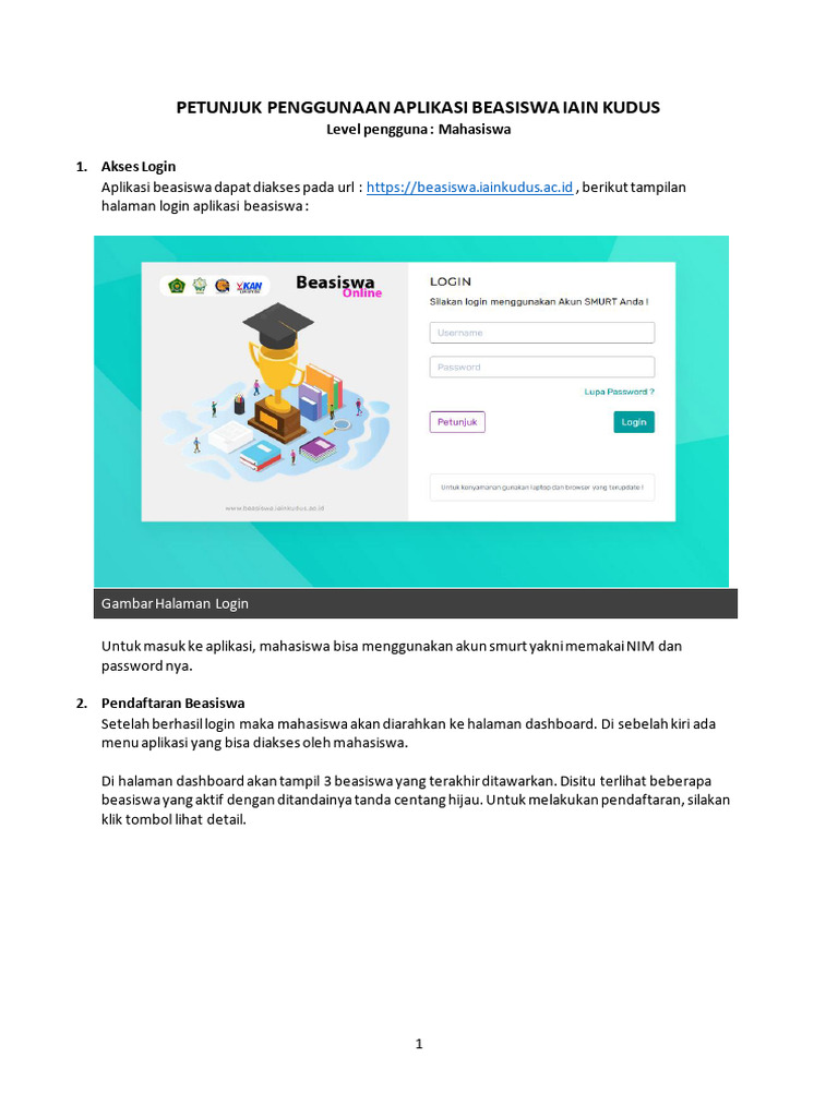 Manual Beasiswa | PDF