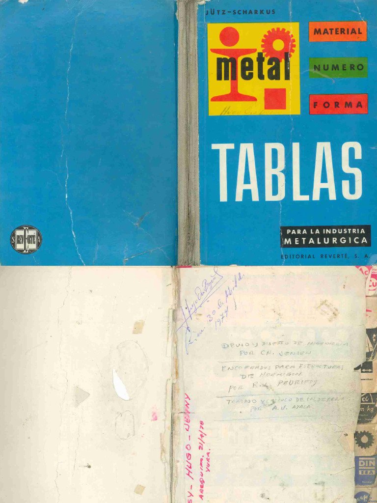 003-Tb-83-822 - Tablas Para La Industria Metalúrgica | PDF