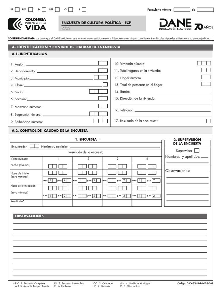 Formulario ECP 2023 VF | PDF | Violación