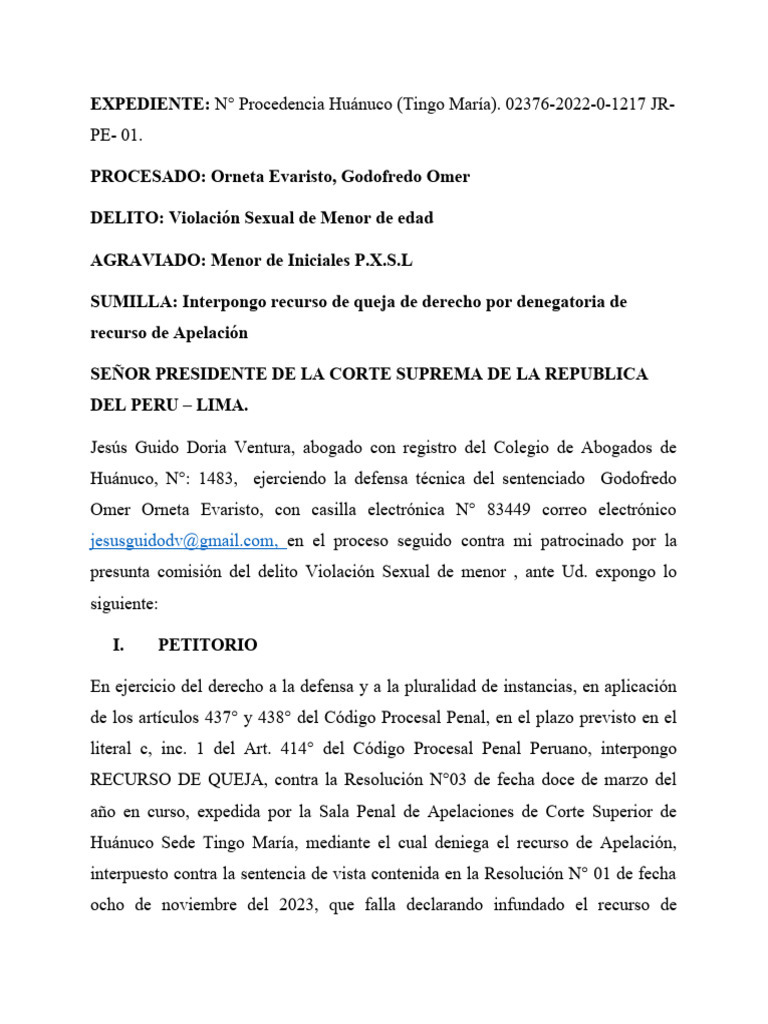 Fernando A Flores Dextre. | PDF | Apelación | Esfera pública