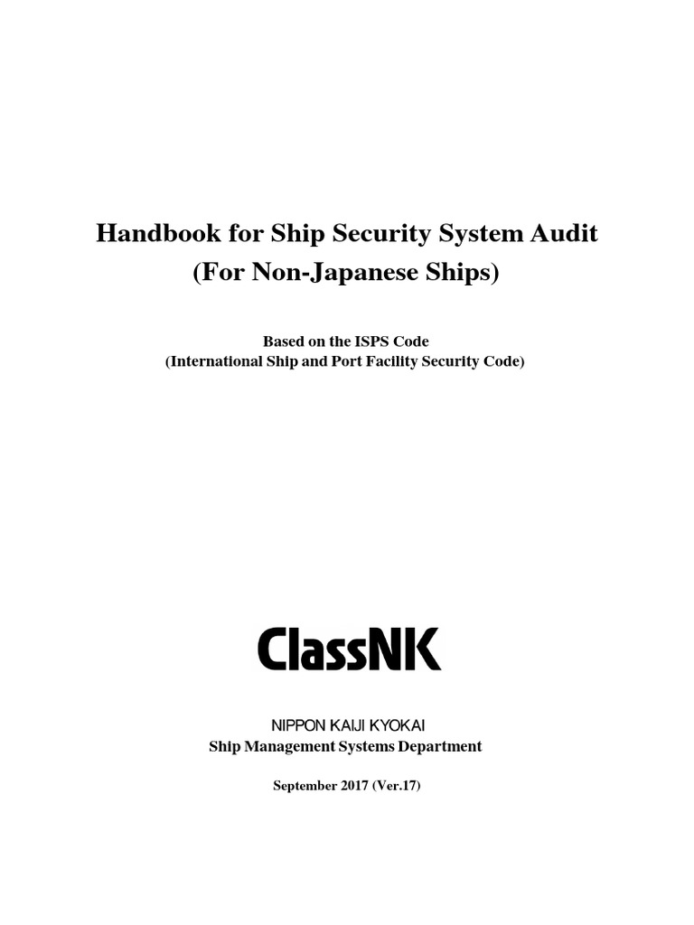 4.ISPS Handbook | PDF | Shipping | Water Transport