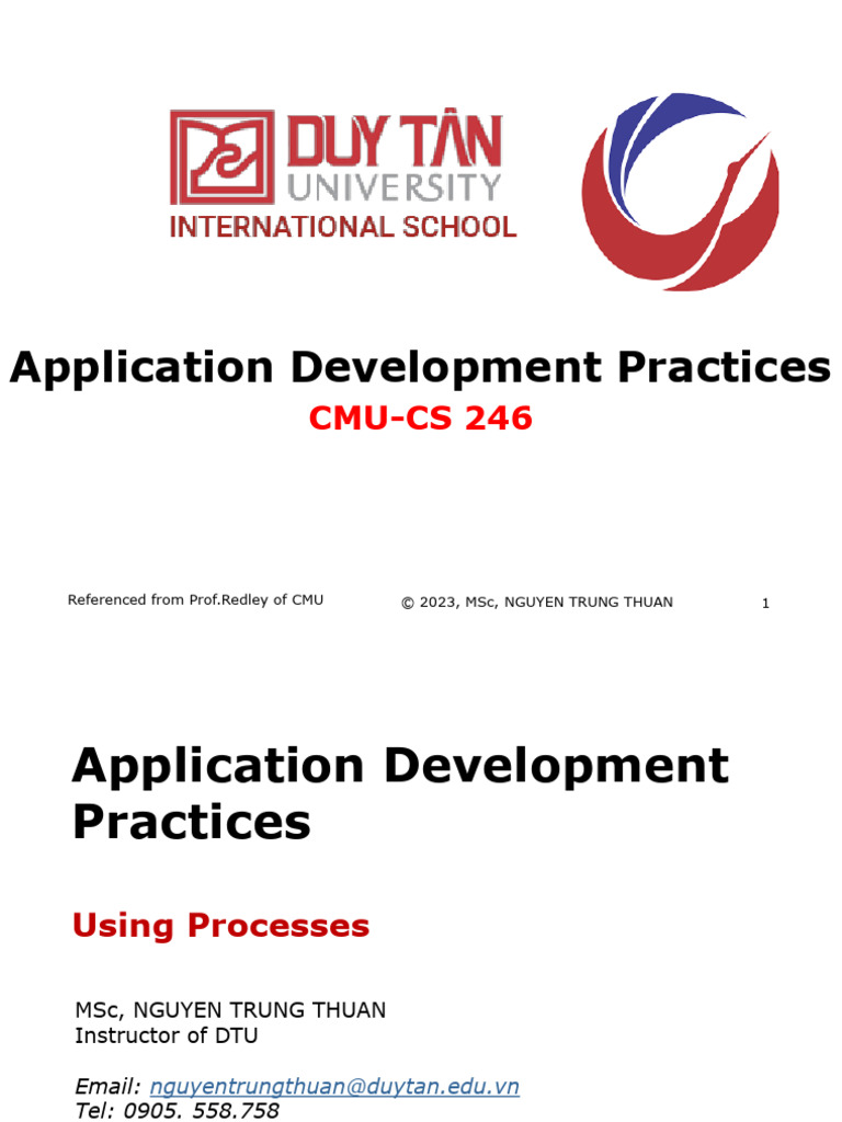 CMU-CS 246 - Application Development Practices - 2024S - Lecture Slides - 02 | PDF | Software ...