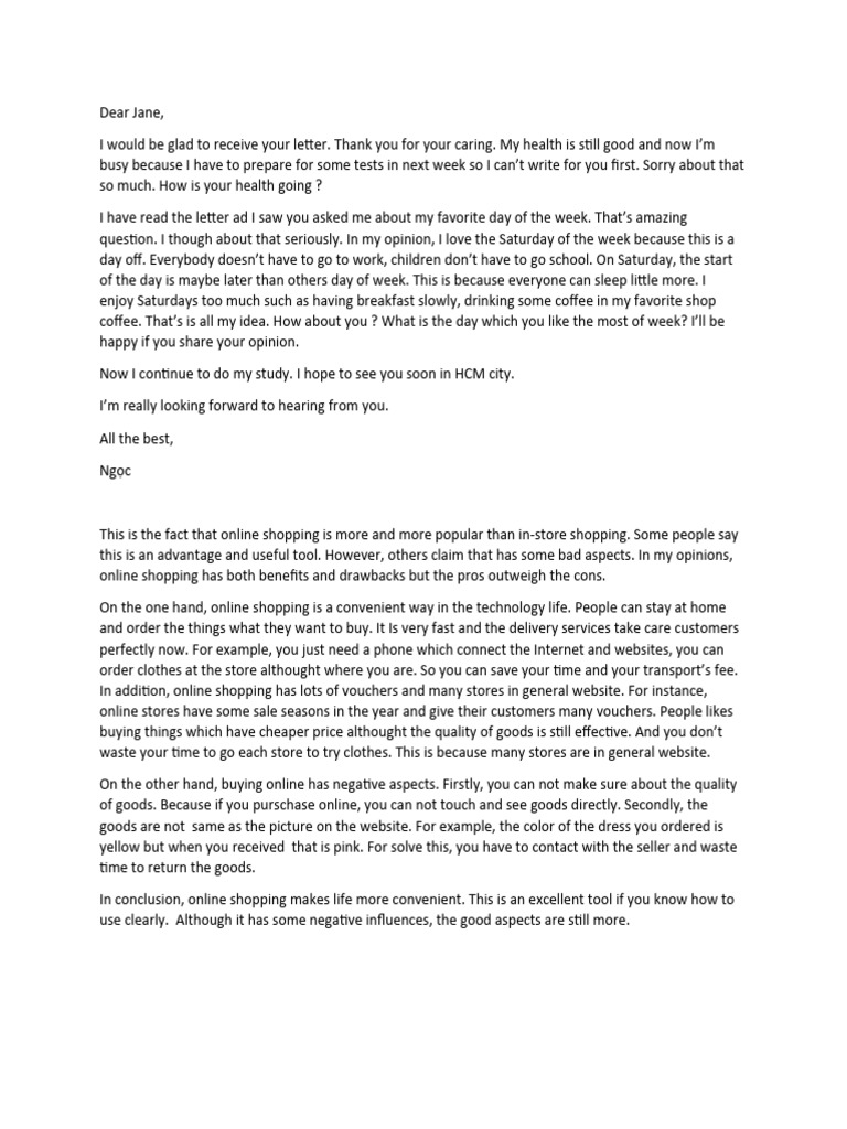 Writing Test 2 | PDF | Online Shopping | Marketing