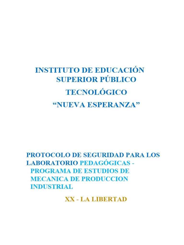 MV 27 Protocolo-De-Seguridad-Laboratorio Especialidad Propuesta Iestp ...