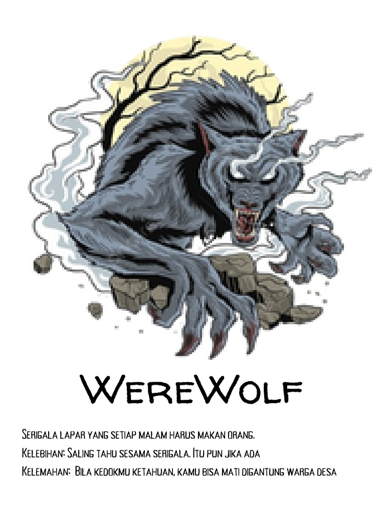 Karakter dan Kelemahan dalam Permainan Werewolf | PDF