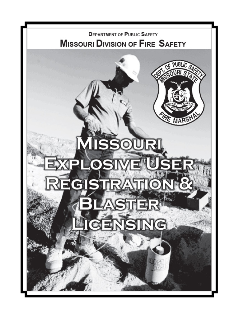 explosive-user-blaster-licensing-booklet | PDF | Driver's License ...