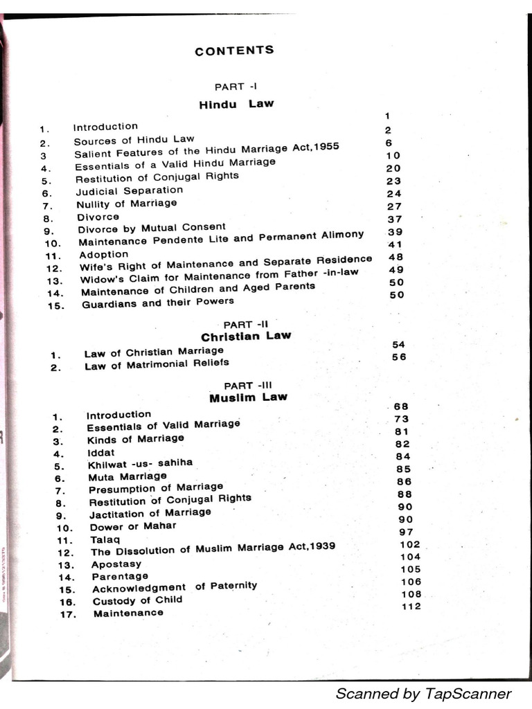 Family Law - 1 | PDF