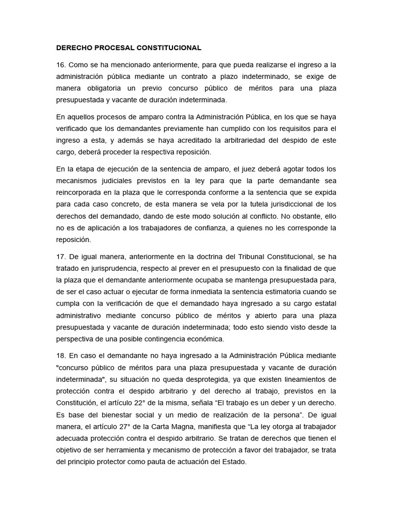 Derecho Procesal Constitucional | PDF | Sentencia (ley) | Ley procesal