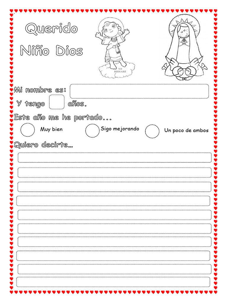 CARTA A NIÑO DIOS - 130 COPIAS | PDF