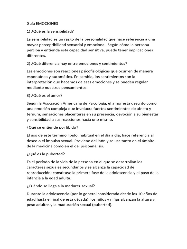 Emociones Psicologia Ayman Mustafa | PDF | Amor | Las emociones