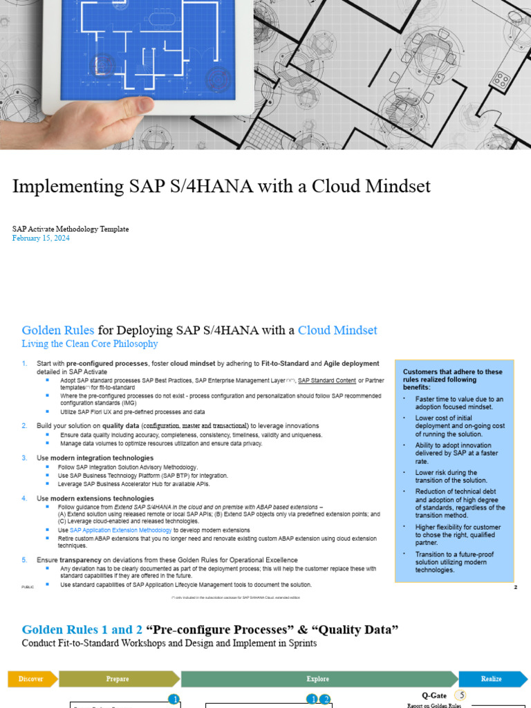 S4H - 682 S4 Cloud Mindset Implementation | PDF | Cloud Computing | Business Process