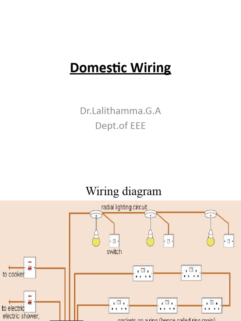Domestic Wiring | PDF | Electrical Wiring | Switch