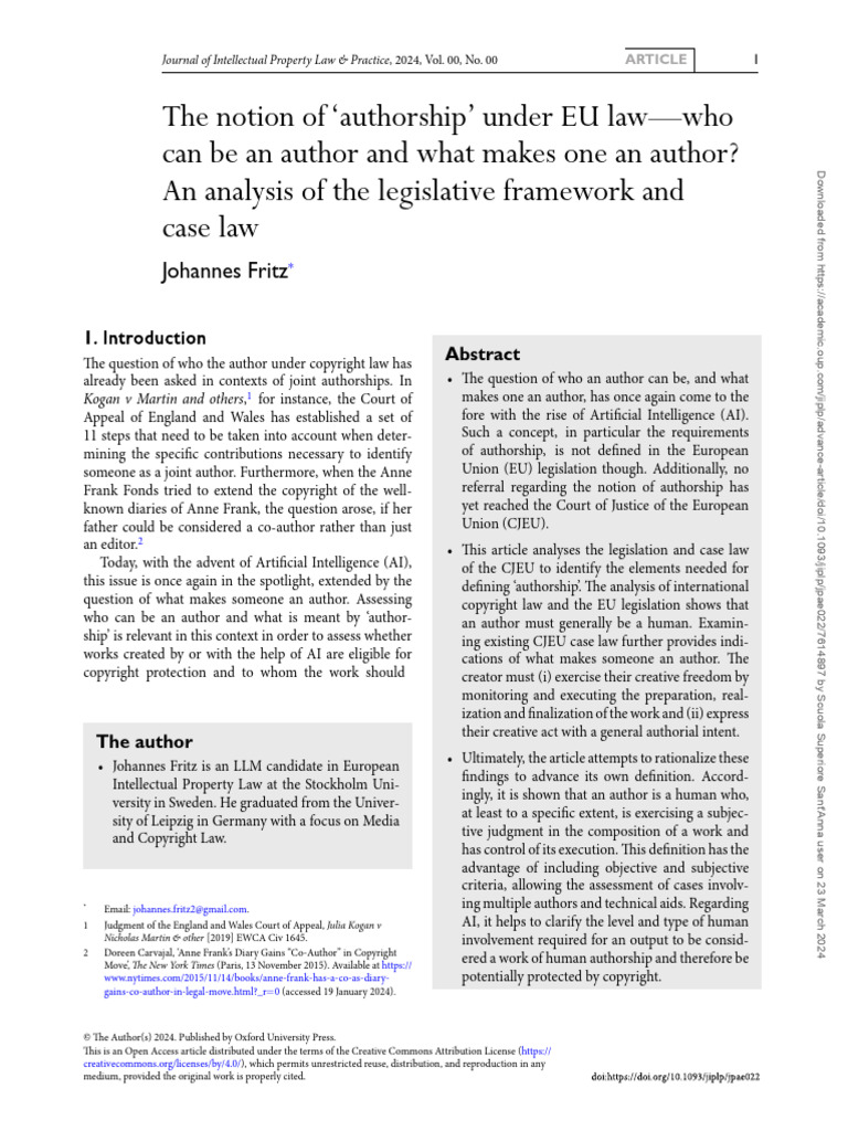 Jpae 022 | PDF | Copyright | Author