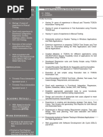 TOSCA Automation Test Engineer Resume | PDF | Software Testing ...