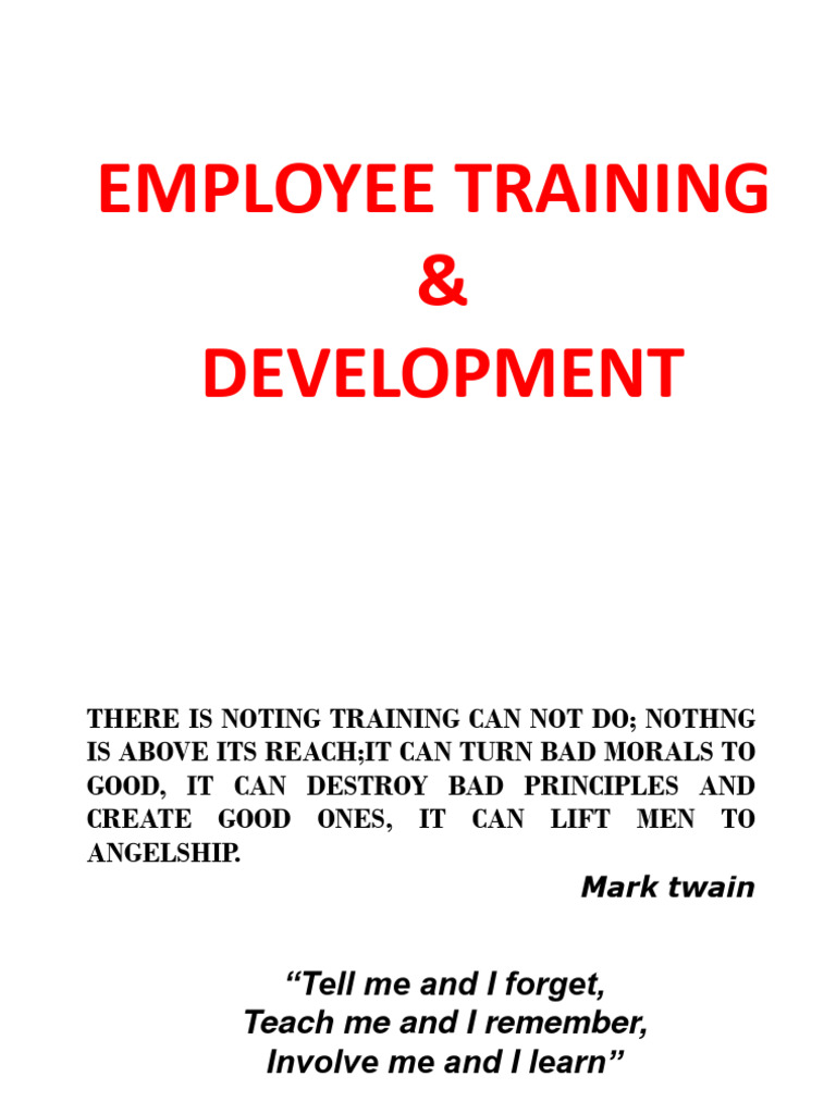 Training and Development | PDF | Knowledge | Goal