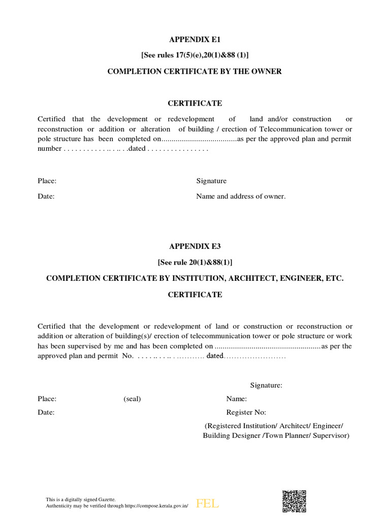 Appendix E1 & E3 | PDF