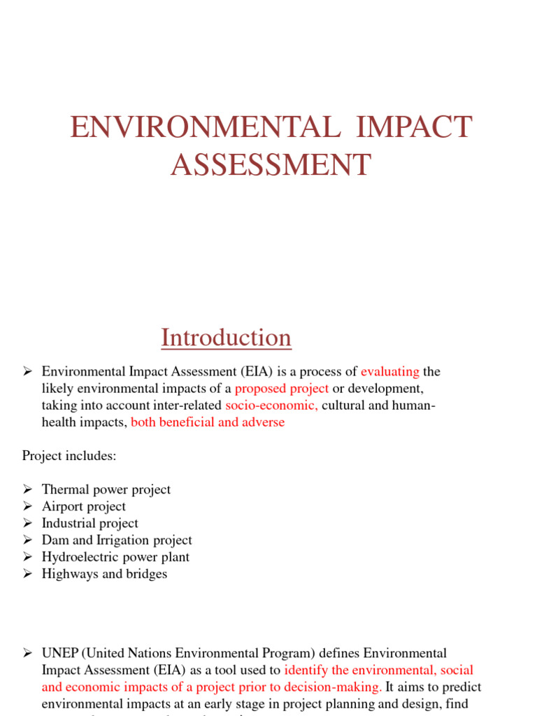 Eia C1&C2 | PDF | Environmental Impact Assessment | Life Cycle Assessment