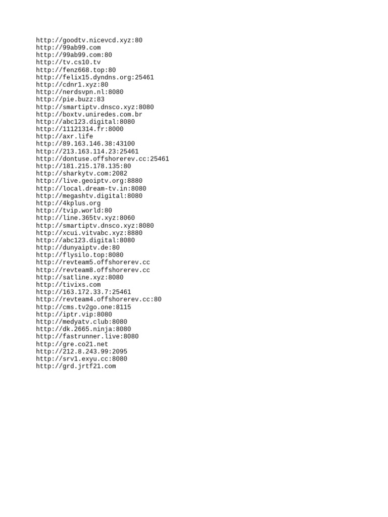 M3U - Server 1 | PDF