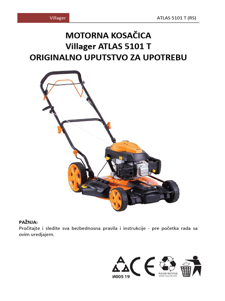 Villager Atlas 5101 T Manual - July - 2021 Rs | PDF